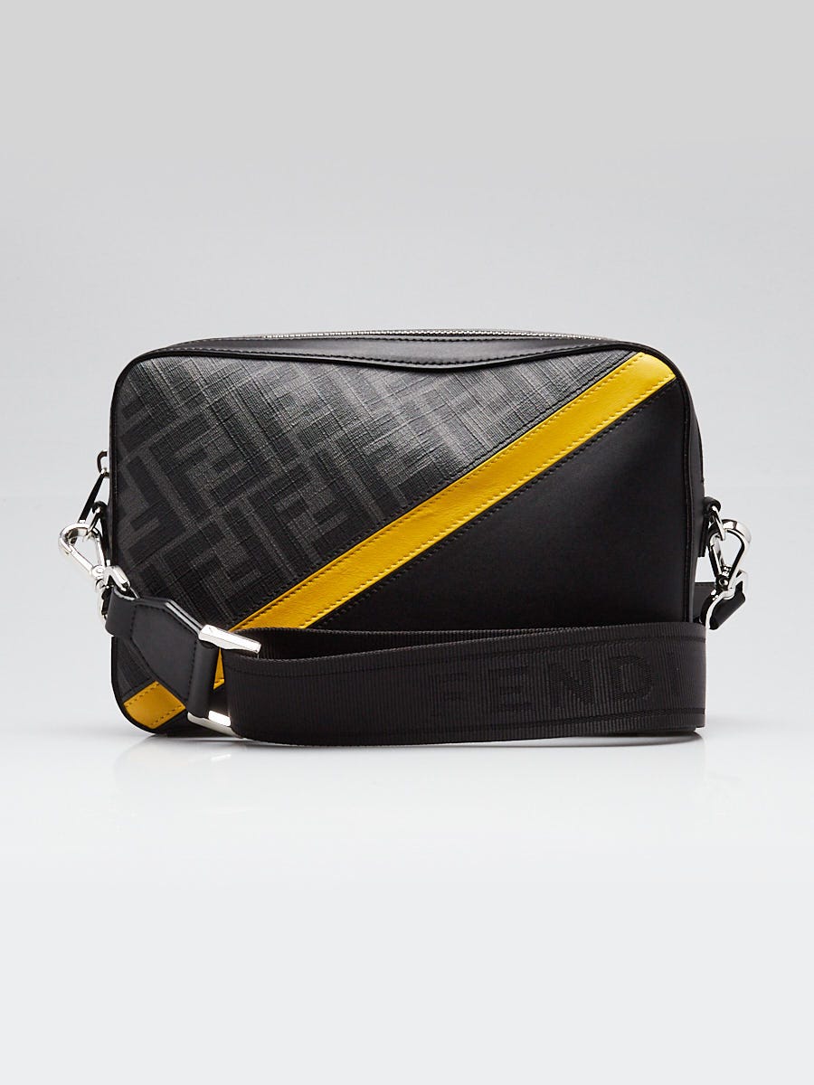 Fendi Grey Zucca Print/Leather Diagonal Liberty Camera Case Bag 7M0286 ...