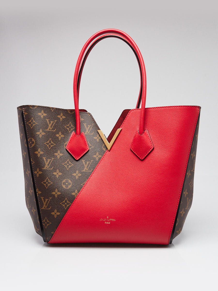 Louis Vuitton Monogram Canvas and Cerise Leather Kimono Tote Bag ...