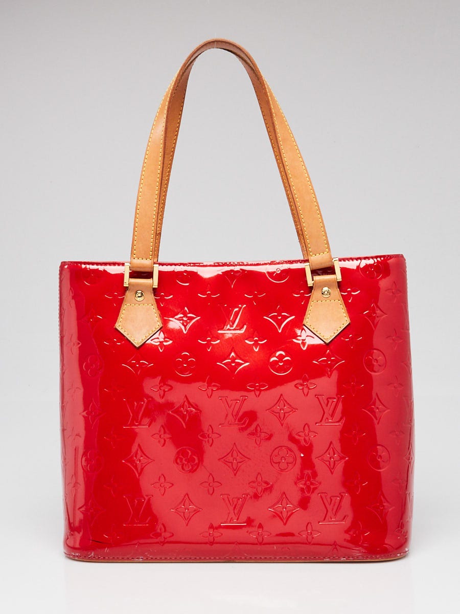 Louis Vuitton Red Monogram Vernis Houston Bag | Yoogi's Closet