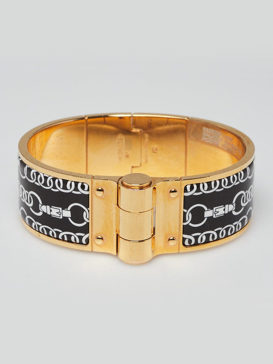 Hermes Black/White Balades Equestres Positif Negatif Printed Enamel ...