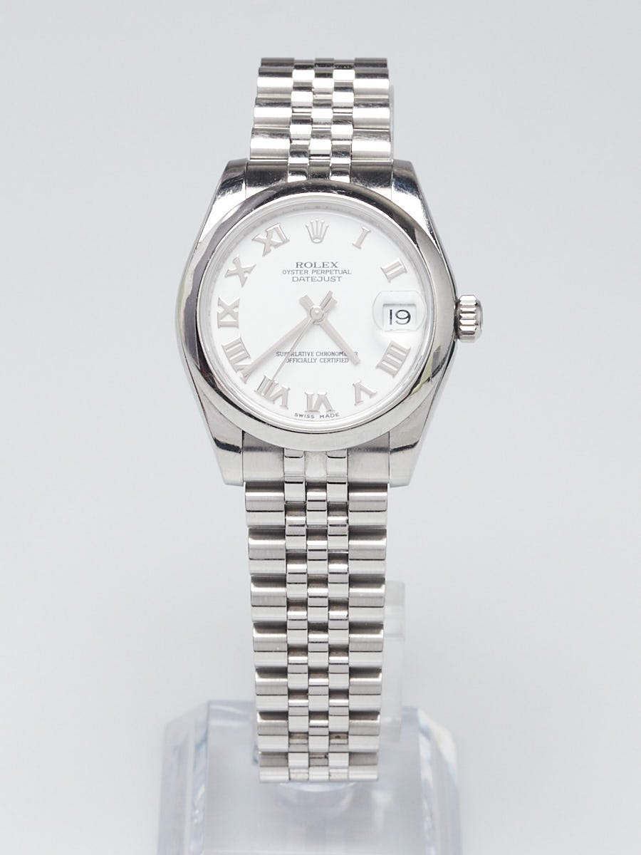 Rolex 31mm Stainless Steel Oyster Perpetual SwimPruf Datejust Watch ...