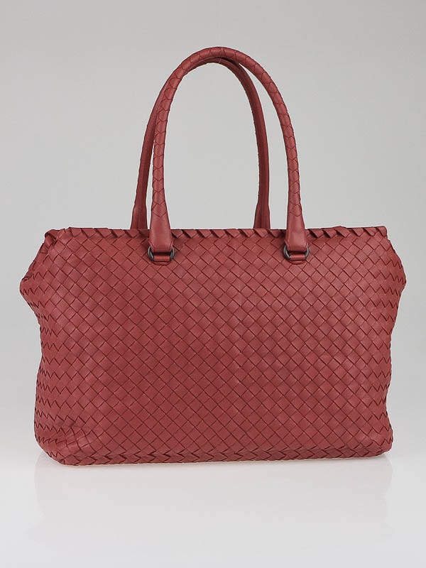 Bottega Veneta Appia Intrecciato Nappa Leather Brick Top Handle Bag ...