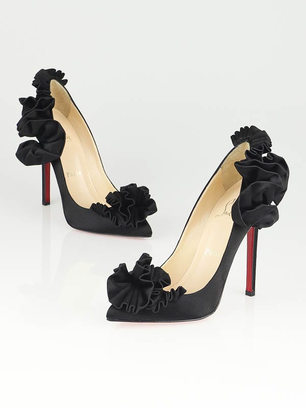 Christian Louboutin Black Satin Christian Louboutin Christian Louboutin Black Satin Christian Louboutin