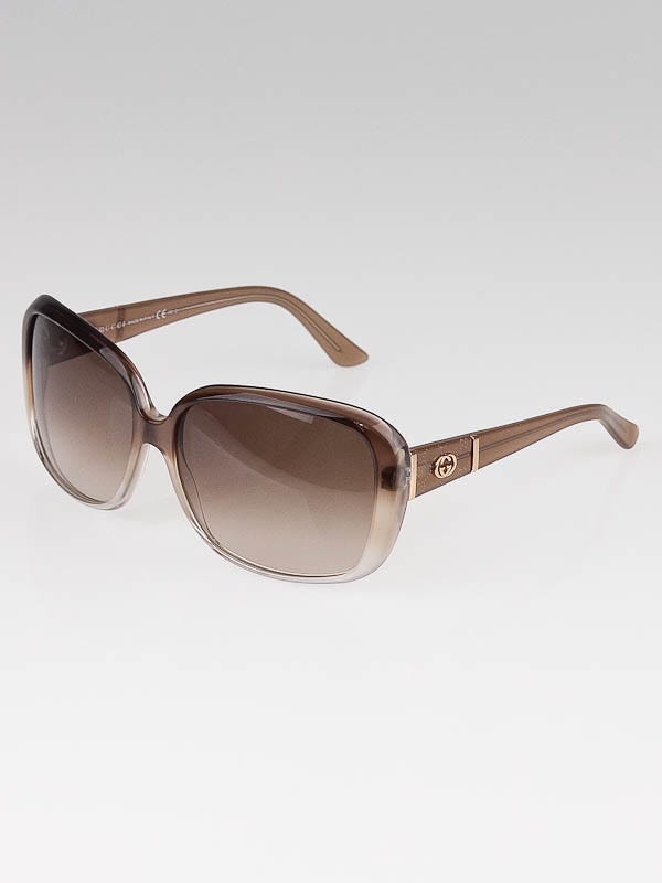 Gucci Brown/Beige Gradient Frame GG Sunglasses- 3125/S | Yoogi's Closet