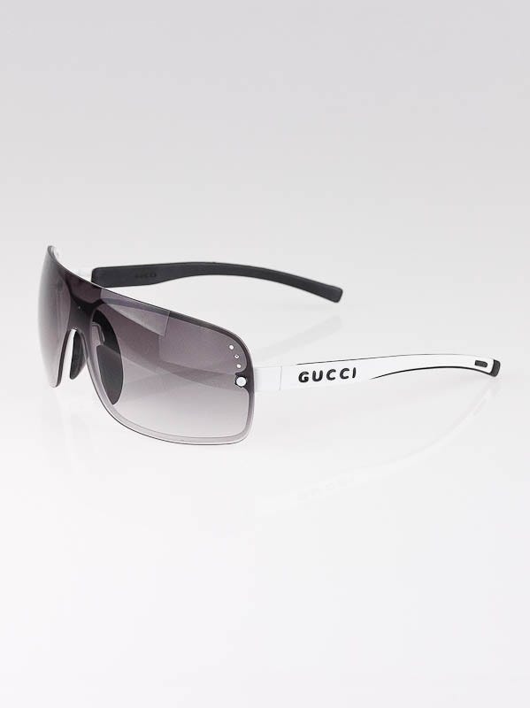 Gucci Black/White Rimless Gradient Tint Sunglasses- 1828 | Yoogi's Closet