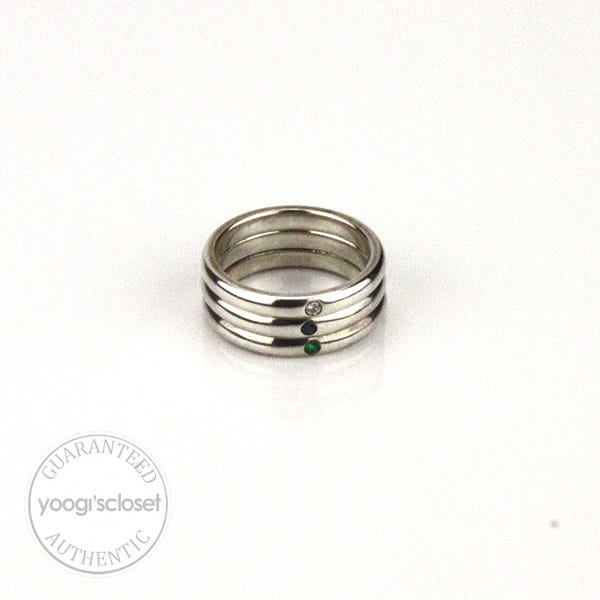 Tiffany & Co. Silver Stacking Rings Elsa Peretti (Set of 3) | Yoogi's Closet