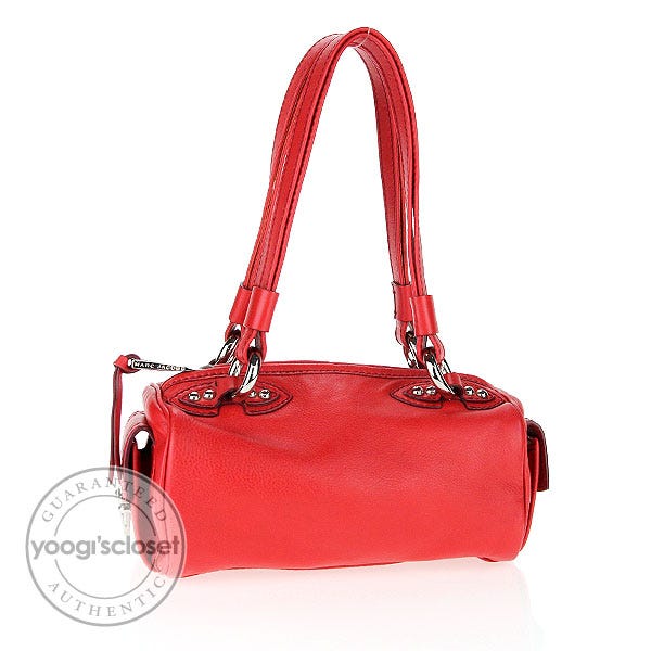 Marc Jacobs Red Leather Mini Multipocket Pocket Bag | Yoogi's Closet