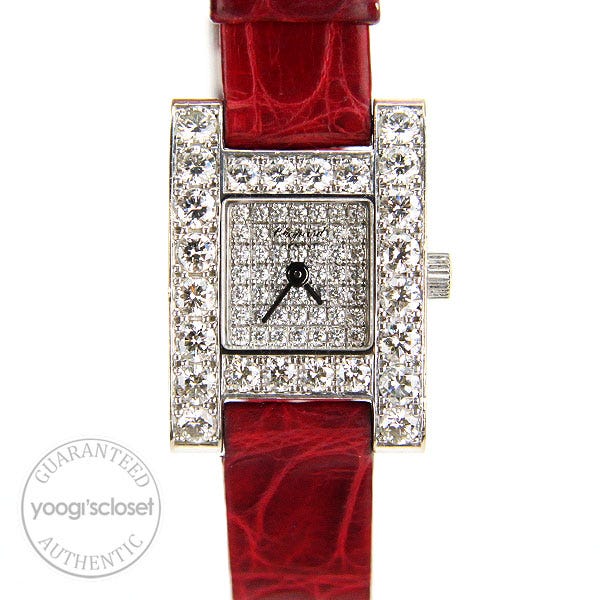Sent back to client Chopard 18K White Gold New Chopard Special H Square ...