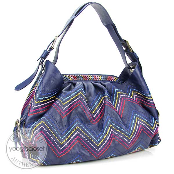 Fendi Rainbow Stitch Leather Doctor B Frame Shoulder Bag - 8BR579 ...