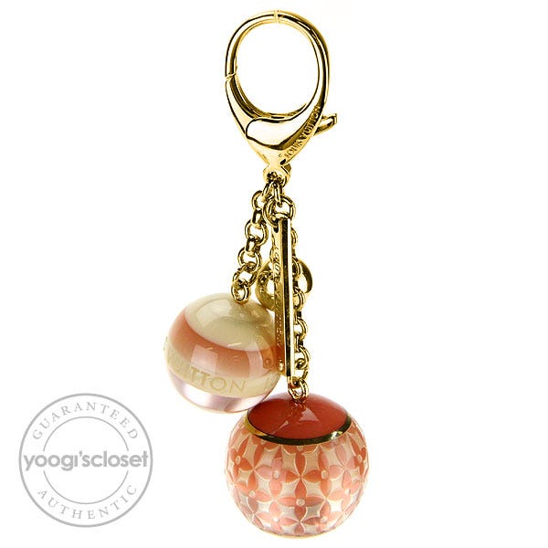 Louis Vuitton Pink Monogram Mini Lin Key Holder | Yoogi's Closet