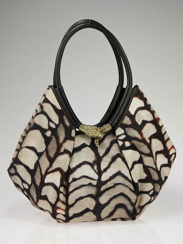 Jimmy Choo Shell Print Canvas Tote Bag | Yoogi's Closet