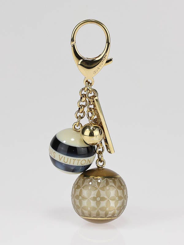 Louis Vuitton Blue Resin Monogram Mini Lin Key Holder/Bag Charm | Yoogi ...