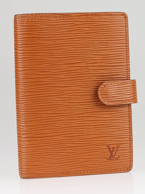 Louis Vuitton Fawn Epi Leather Small Agenda Notebook | Yoogi's Closet